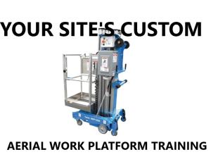 Powered Aerial Platform – Custom – Safety & Environmental Site-Specific ...